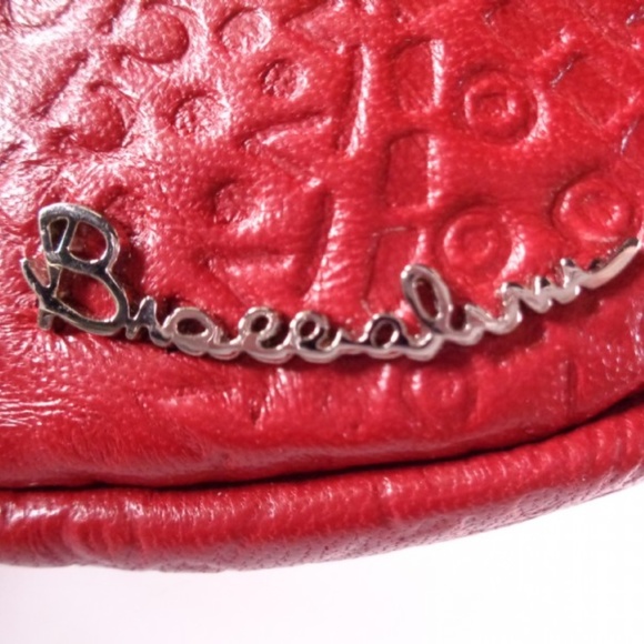 Braccialini Firenze | Bags | Braccialini Firenze Heart Red Leather Coin ...